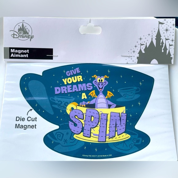 Disney | Accessories | Disney Magnet Figment Give Your Dreams A Spin ...